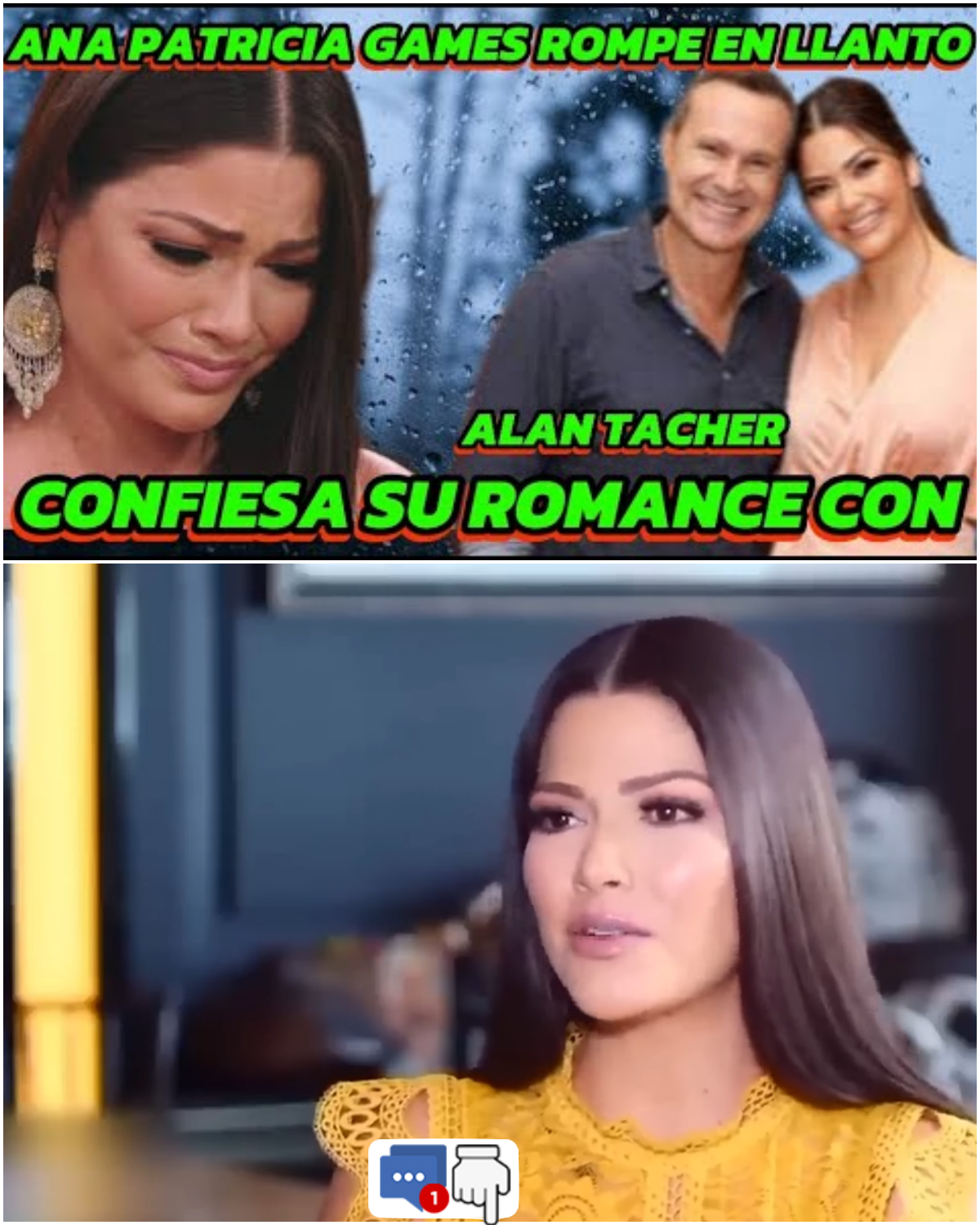 ¡"Ana Patricia Gámez rompe en llanto al revelar su romance con Alan ...